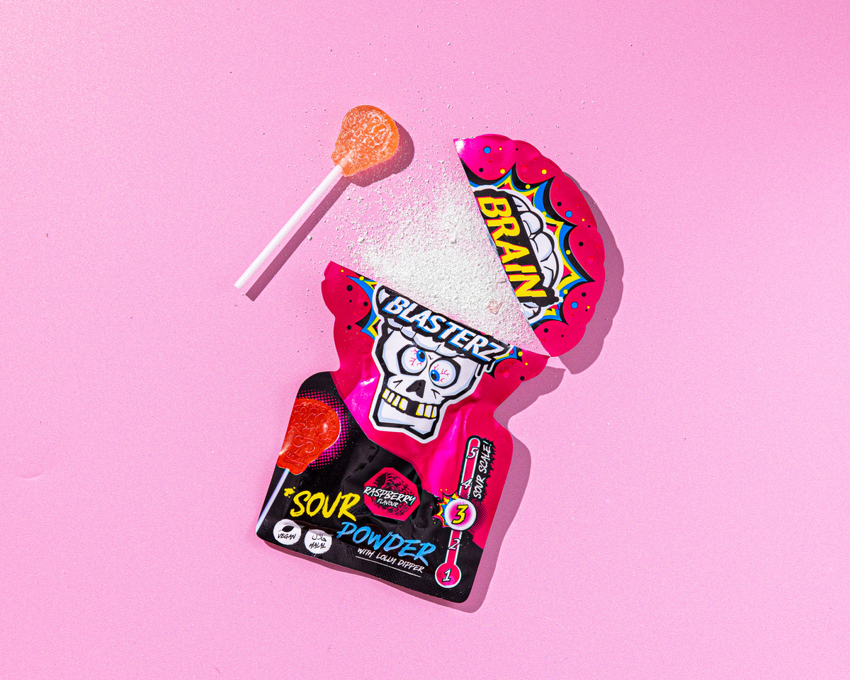 Brain Blasterz Sour Powder Lolly Dipper Mártogatós savanyú nyalóka 10g ...
