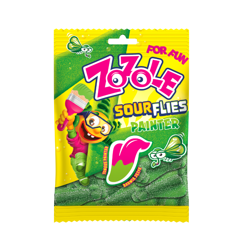 Zozole Muss Painter Zöld Gumicukor 75g – Nashi Box